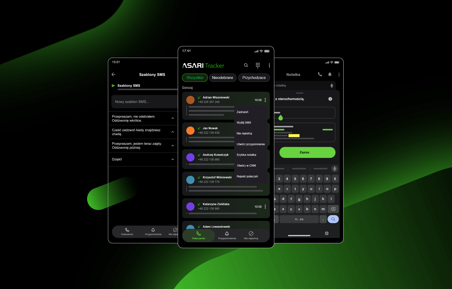 Nowy ASARI Tracker – obsługa SMS, szablony, przypomnienia i szybsza ...